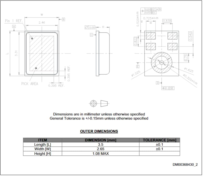 MP23ABS1 MEMS Audio Sensors - STMicro | Mouser